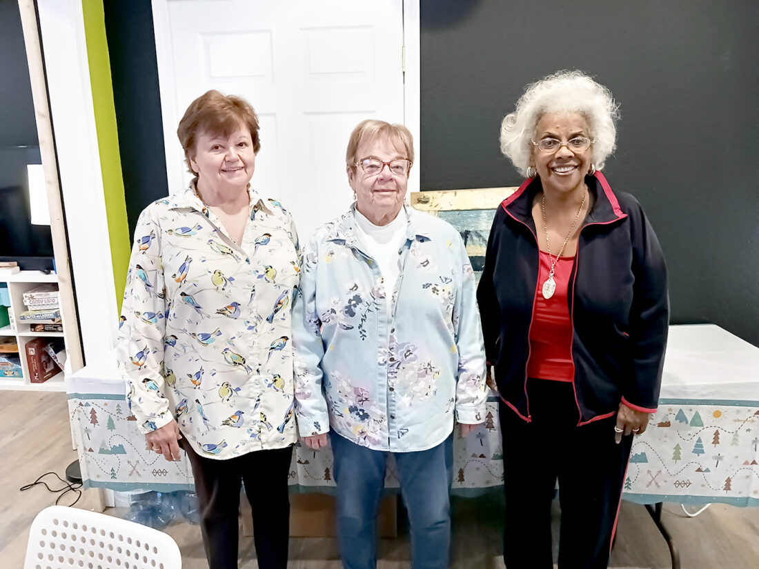 Members of the GFWC Woman’s Club of Mingo discuss Wreaths Across ...